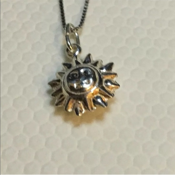 Jewelry | New 925 Silver Two Sided Hollow Sun Pendant | Poshmark